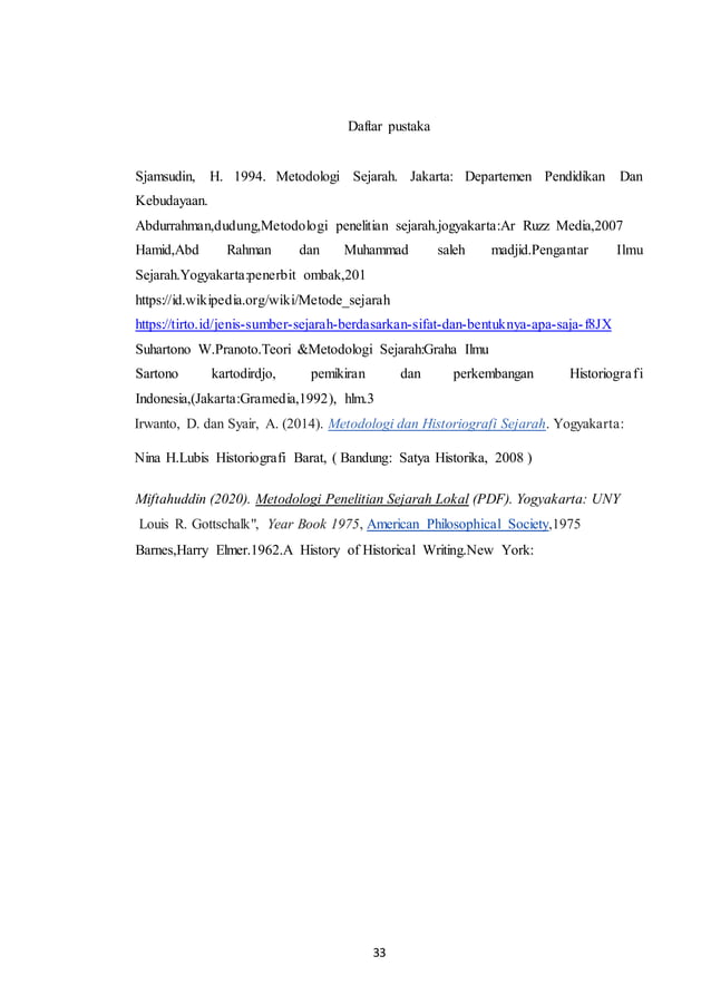 Makalah metode pengumpulan sumber sejarah (1) | PDF