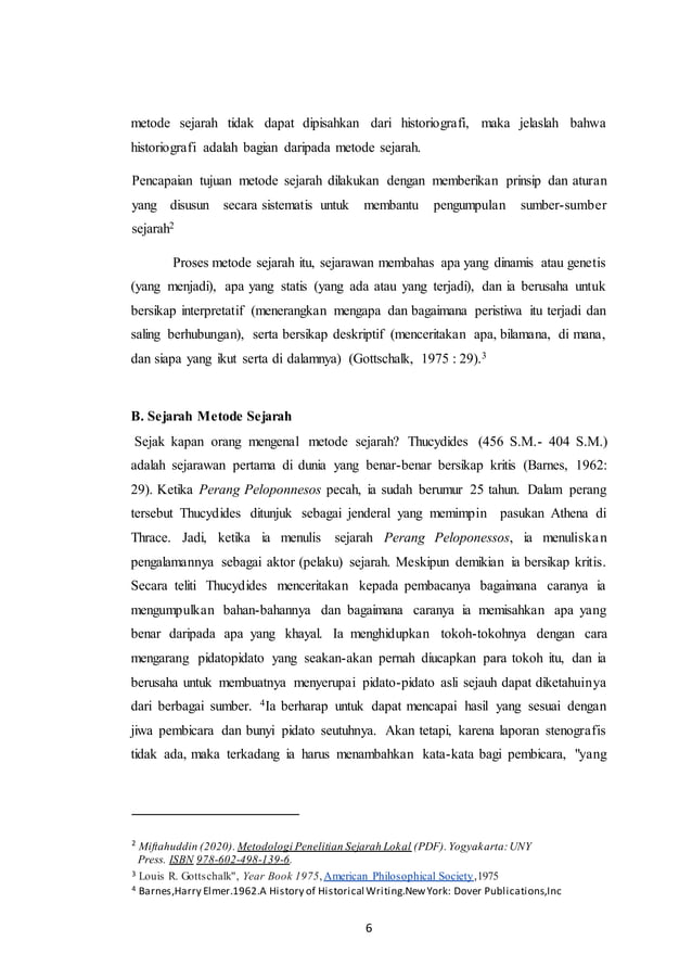 Makalah metode pengumpulan sumber sejarah (1) | PDF