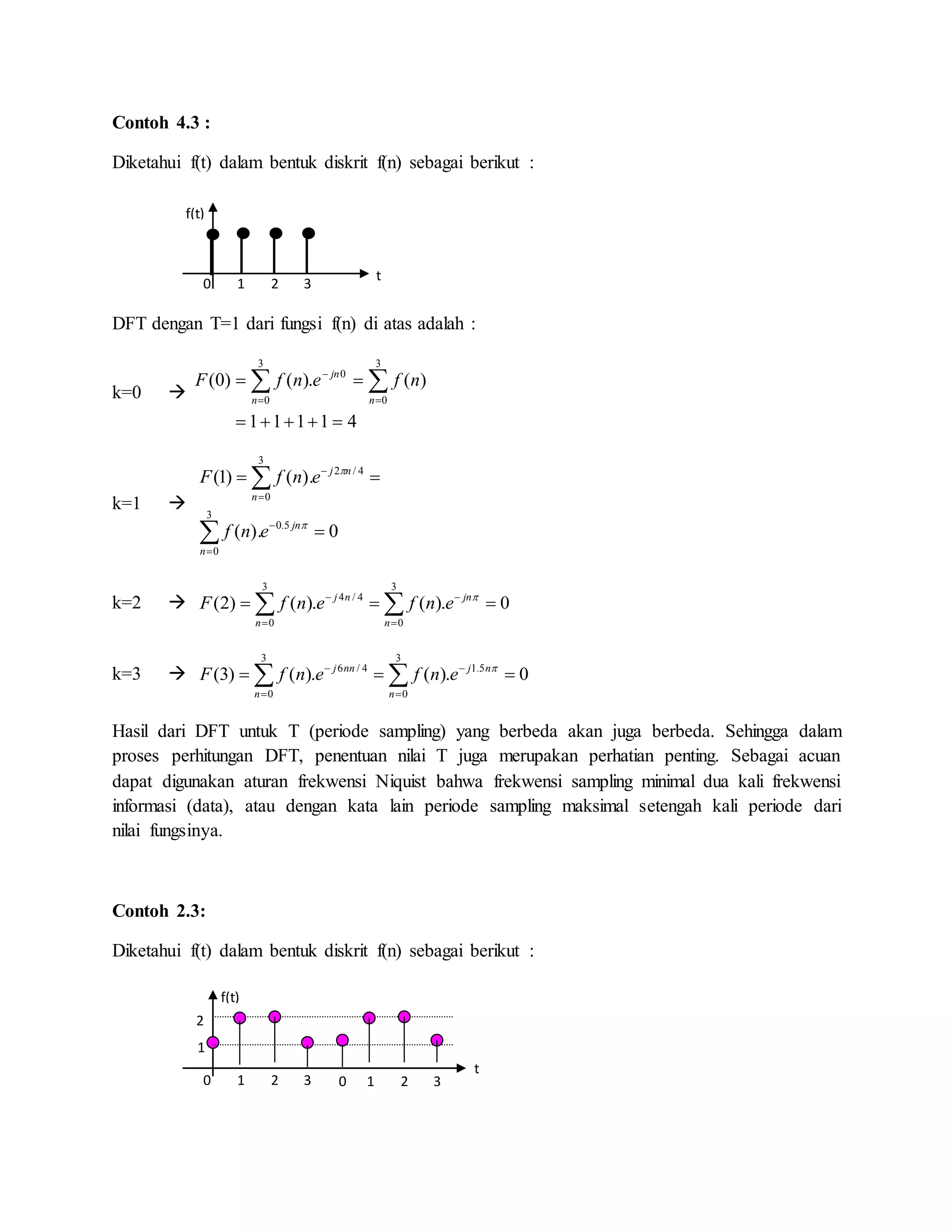 Makalah metode transformasi fourier | DOCX