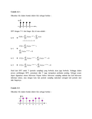 Makalah metode transformasi fourier | DOCX