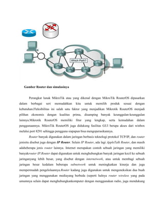 Makalah mikrotik | DOCX