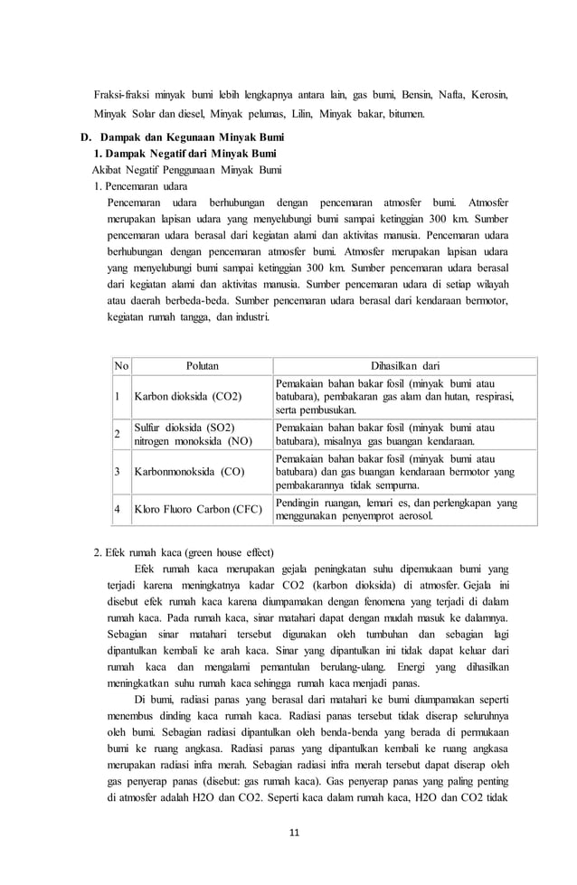 Makalah minyak bumi alek | PDF