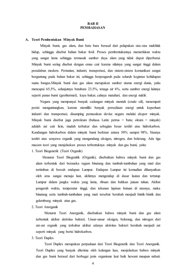 Makalah minyak bumi alek | PDF