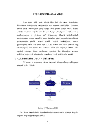Makalah model addie | PDF