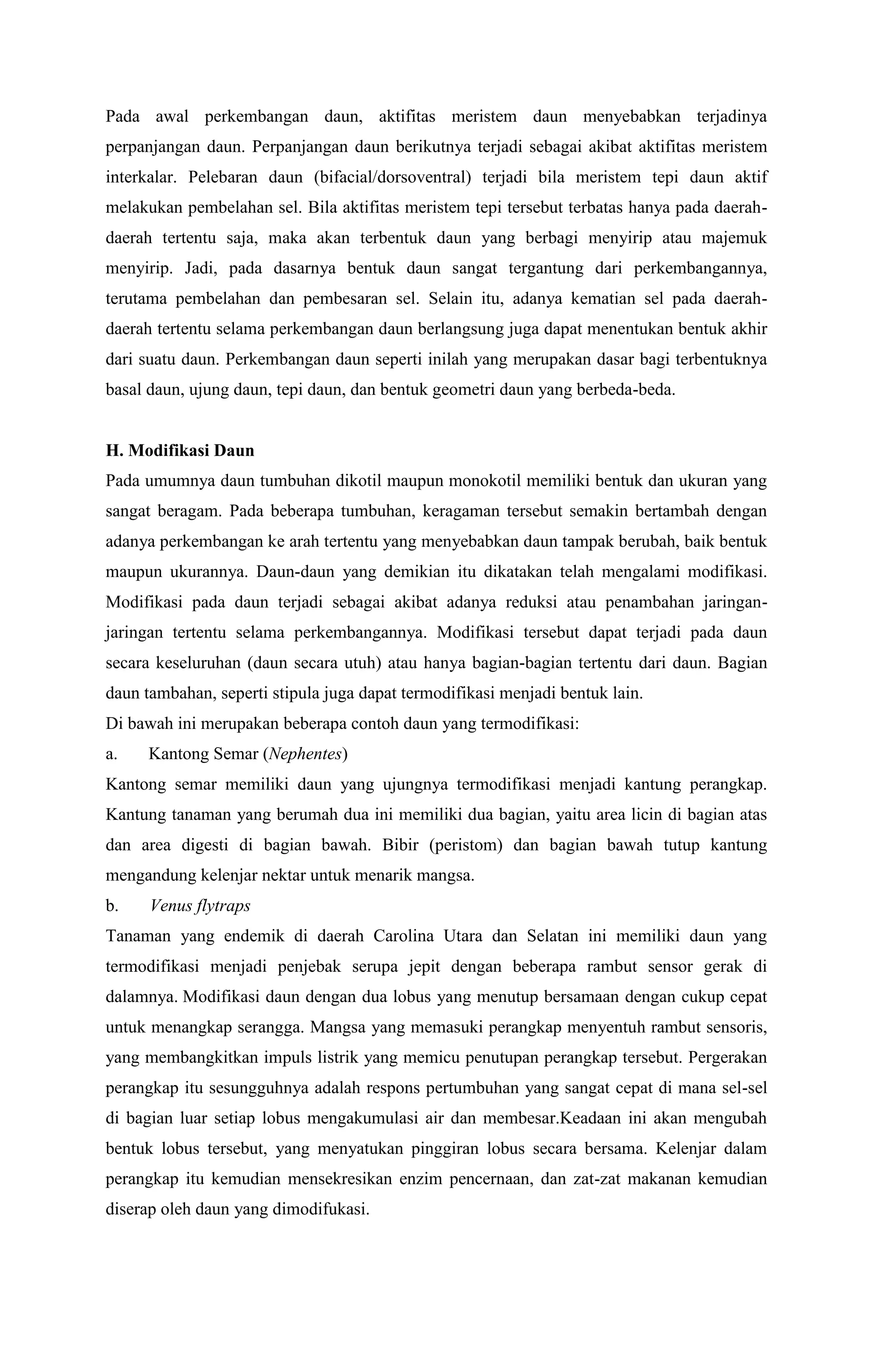 Makalah morfologi daun | DOCX