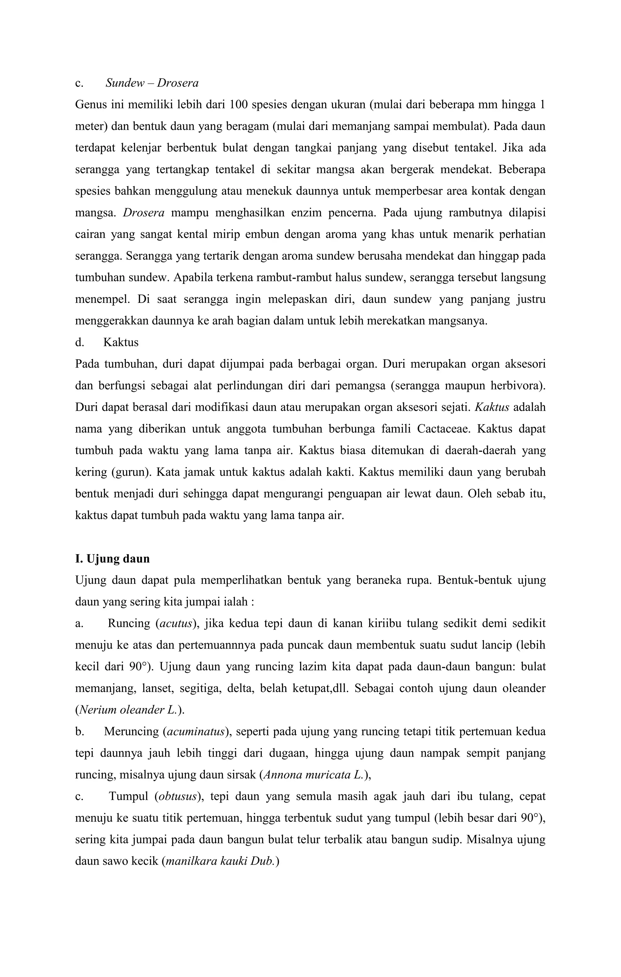 Makalah morfologi daun | DOCX