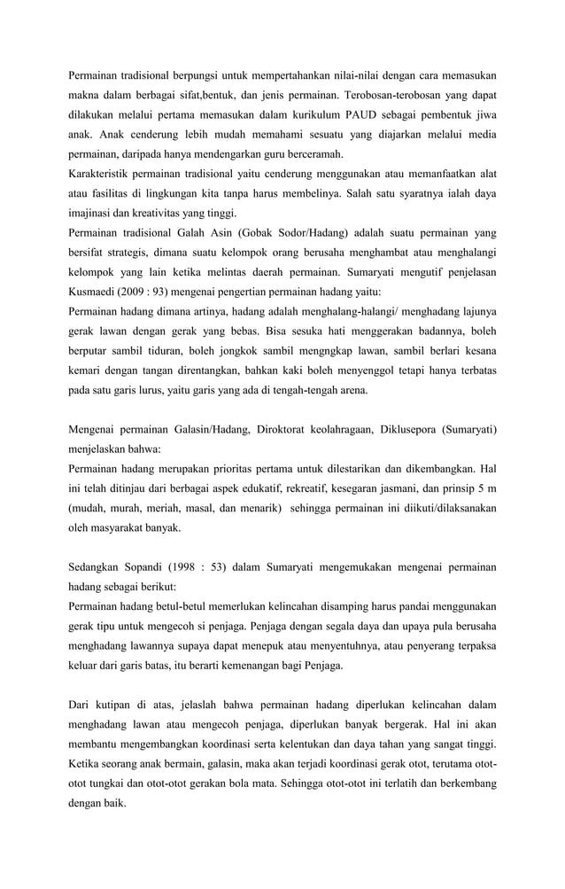 Makalah motorik anak usia dini | PDF