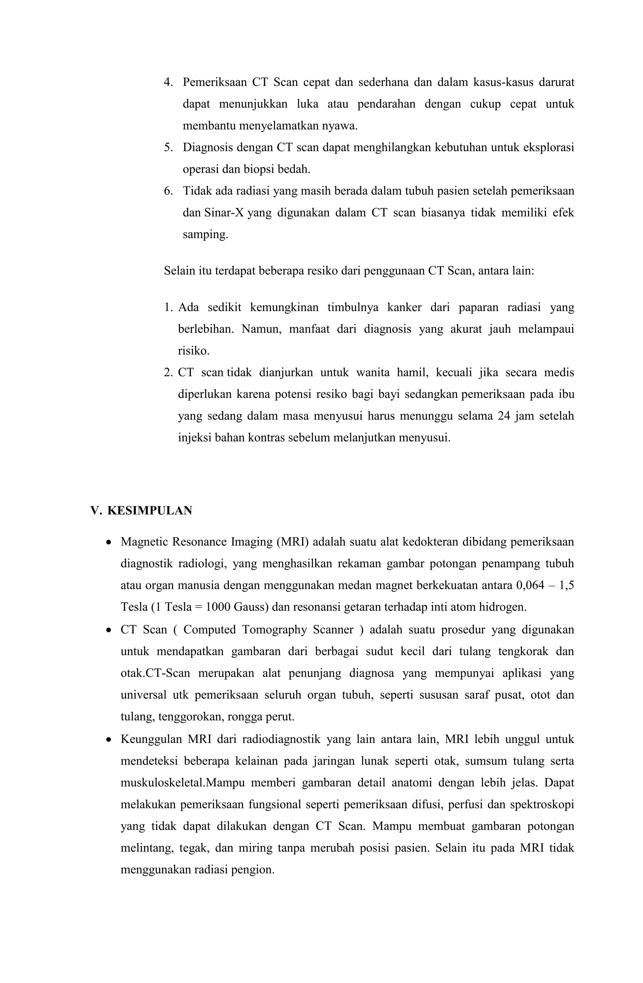 Makalah mri dan ct scan | DOCX