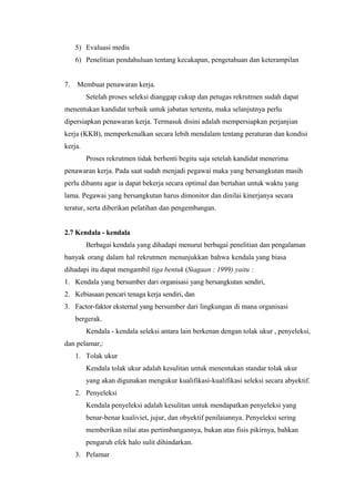 Makalah MSDM (REKRUITMEN DAN SELEKSI KARYAWAN) | DOC
