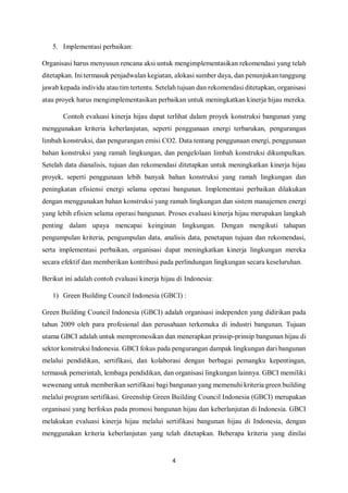 Paper Manajemen Sumber Daya Manusia (MSDM) EVALUASI KINERJA HIJAU | PDF