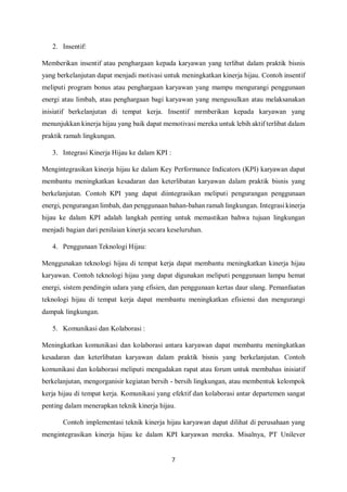Paper Manajemen Sumber Daya Manusia (MSDM) EVALUASI KINERJA HIJAU | PDF