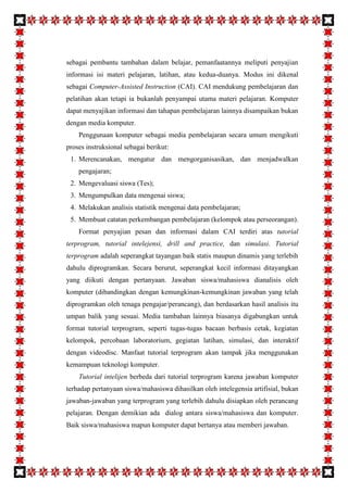 Makalah Media Pembelajaran Berbasis Komputer - Munggarani | PDF