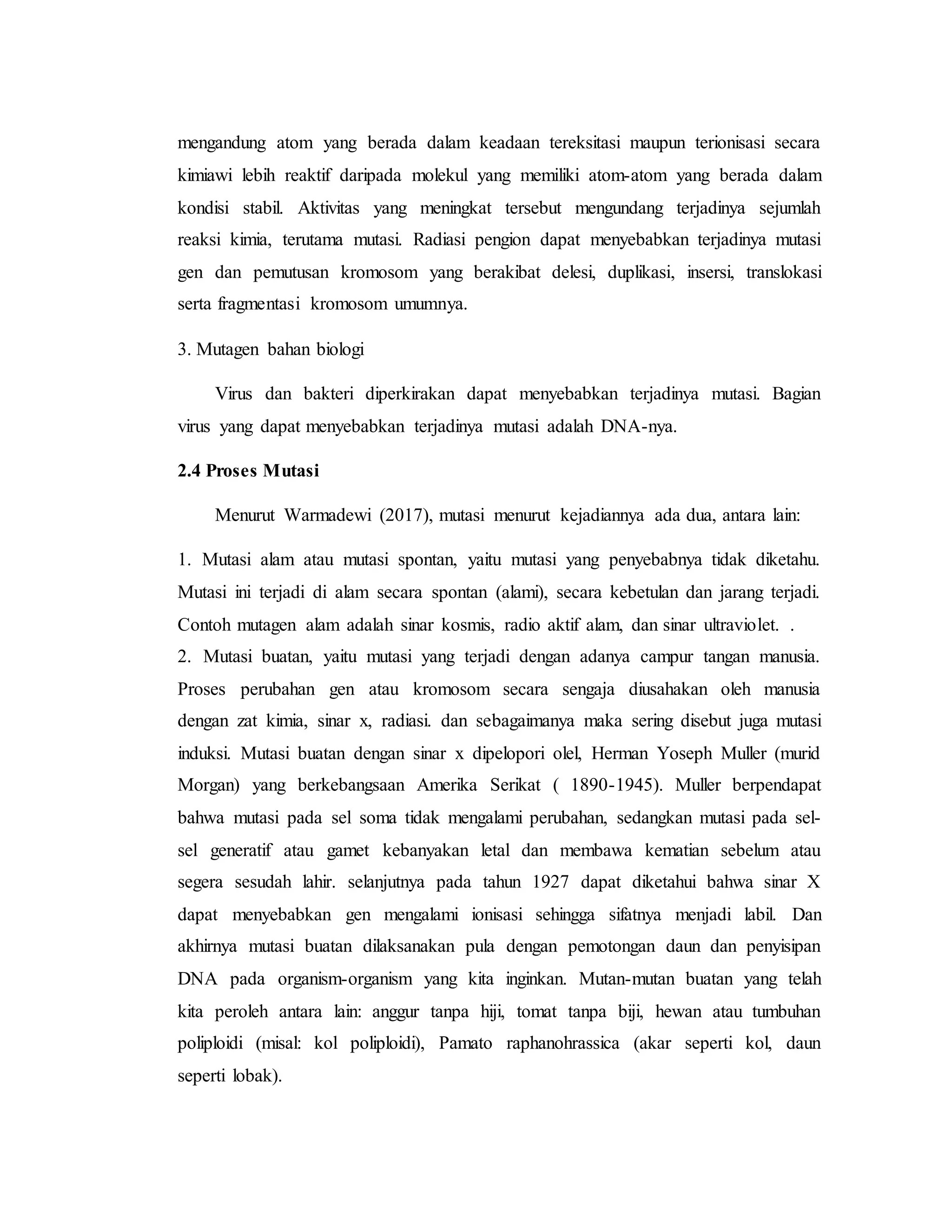 Laporan Praktikum Genetika: Mutasi Pada Bakteri | DOCX