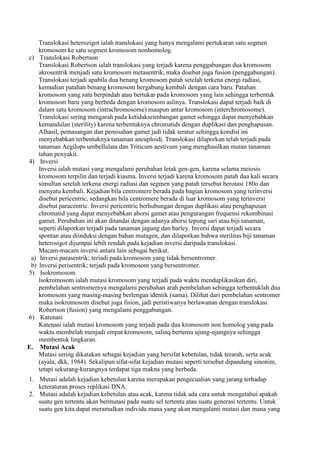 Makalah mutasi gen | DOCX