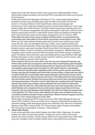 Makalah mutasi gen | DOCX