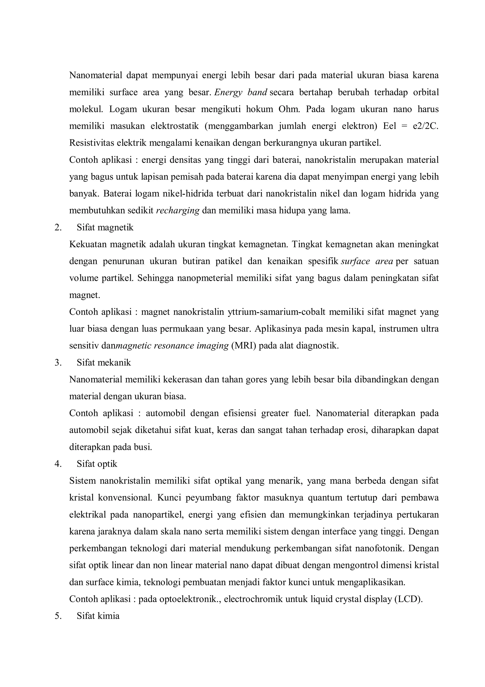 Makalah Nanomaterial | PDF
