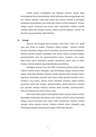 Makalah nefrotik syndrom | DOCX