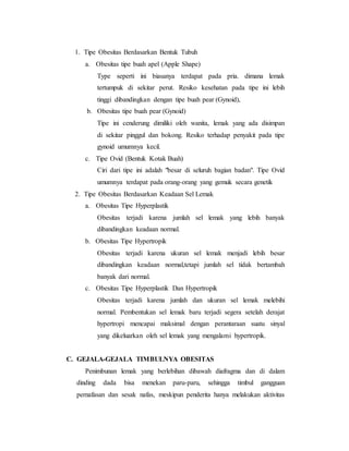 Makalah obesitas | DOCX