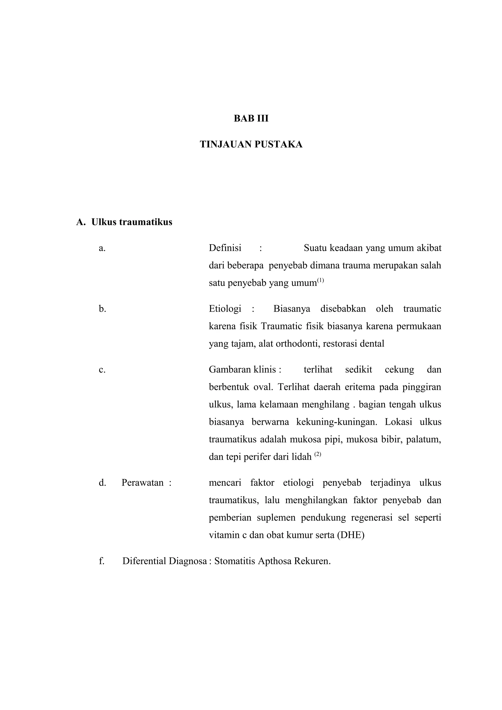 Traumatic ulcer and Fordcye's spot clinical case study (indonesian text ...