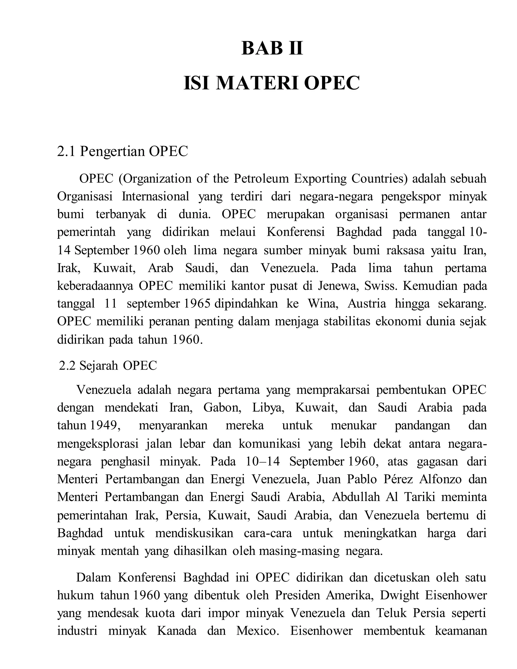 Makalah OPEC dan GATT.docx