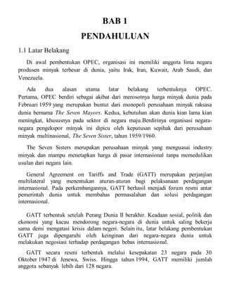 Makalah OPEC dan GATT.docx