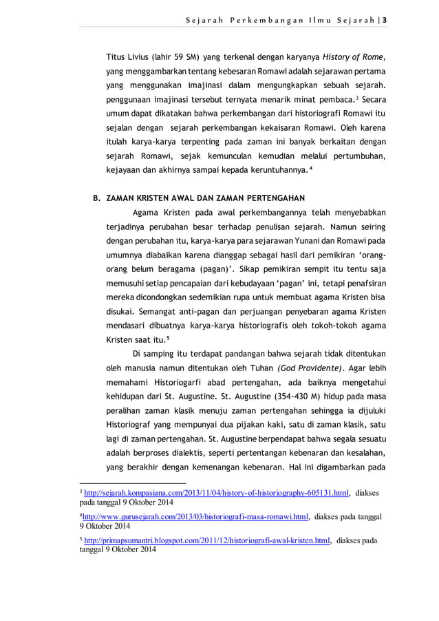 sejarah perkembangan ilmu sejarah | DOCX