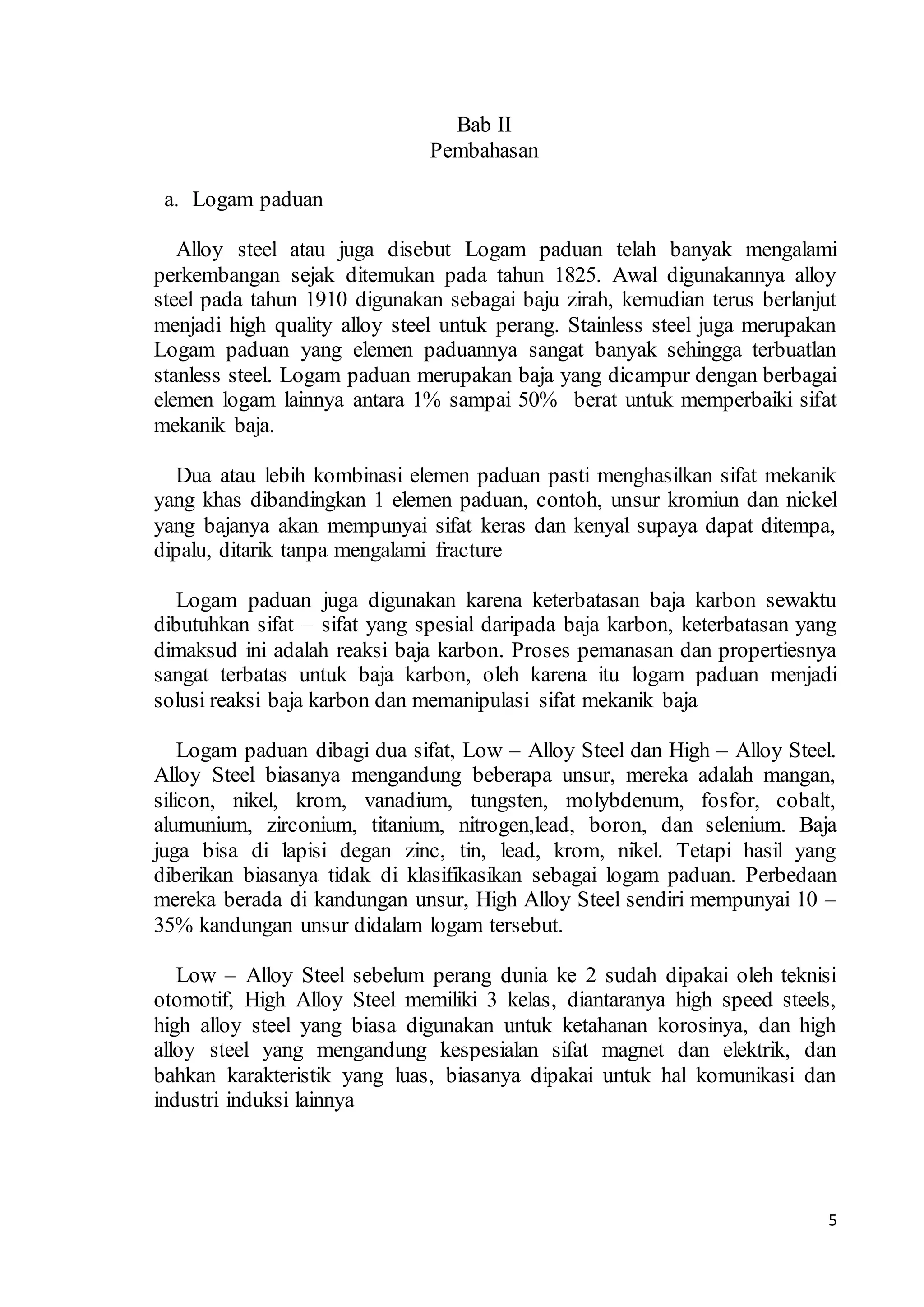 Makalah paduan cr D4 Mesin ITS | DOCX