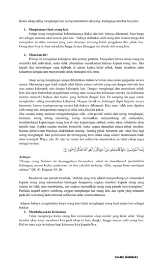 Makalah PAI tentang Menghargai Karya Orang lain dan Dosa dosa Besar | PDF