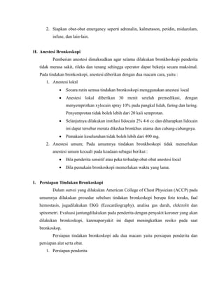 Pemeriksaan Diagnostik Bronkoskopi | DOCX