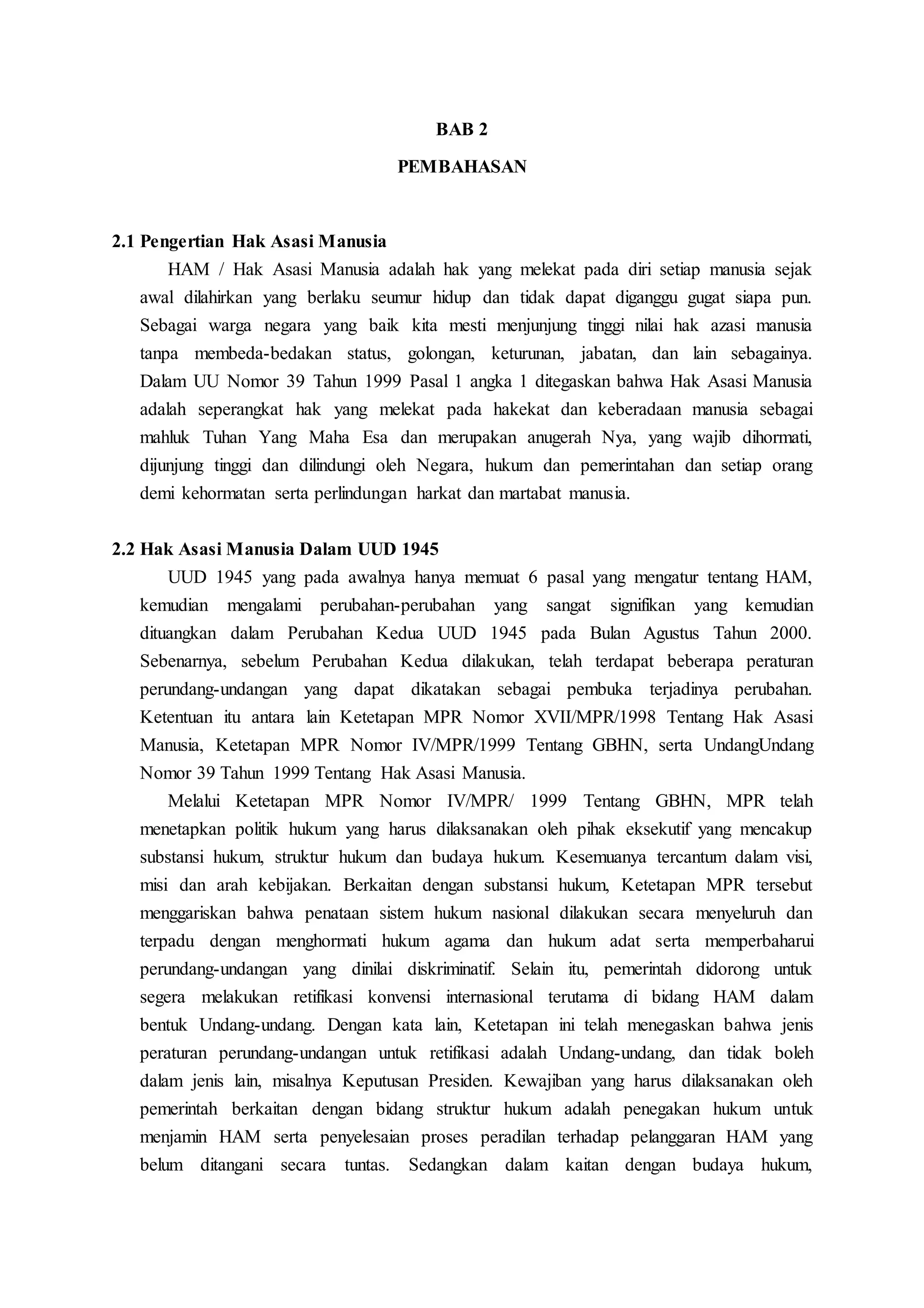 Makalah Pancasila Sebagai Sumber HAM | DOCX