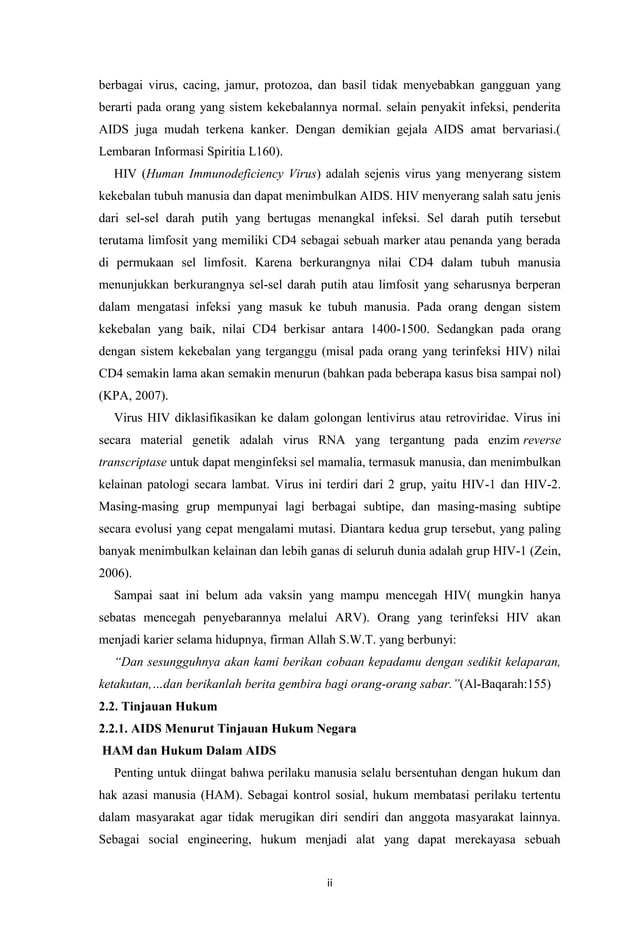 Makalah pandangan islam tentang hiv | DOCX