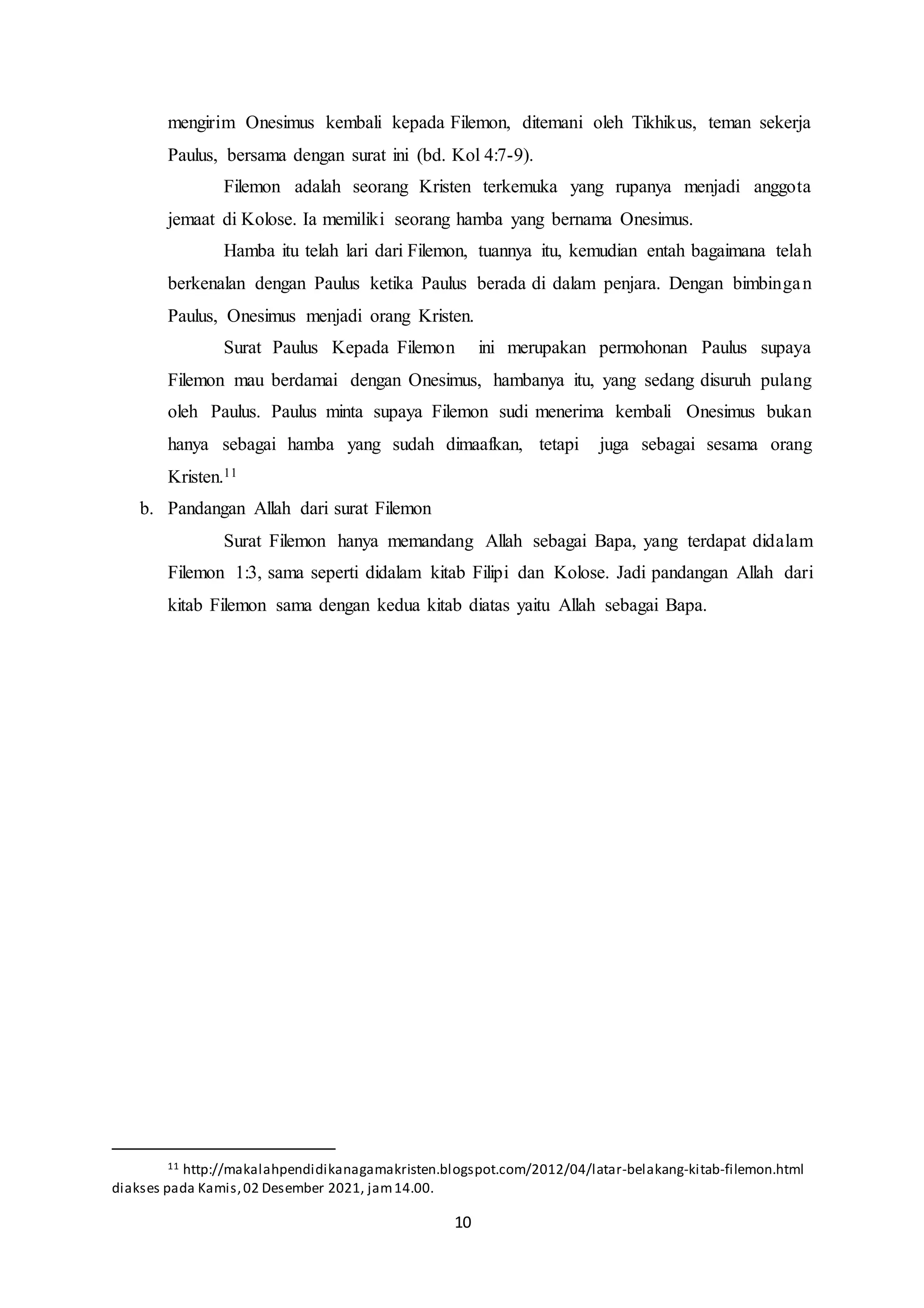 Makalah Teologi Perjanjian Baru pandangan surat paulus dipernjara ...