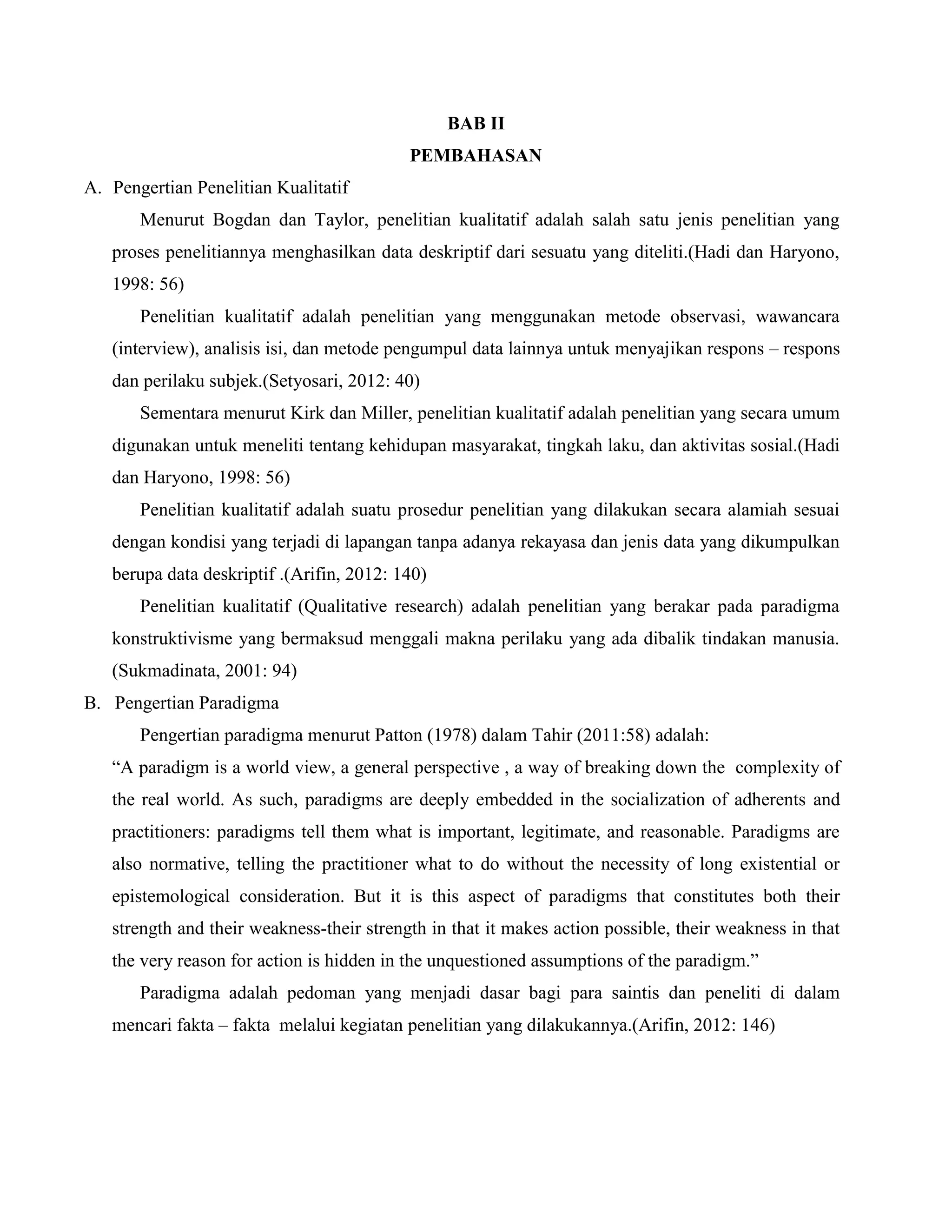 MAKALAH PARADIGMA,JENIS JENIS PENDEKATAN PENILAIAN KUALITATIF-1.docx