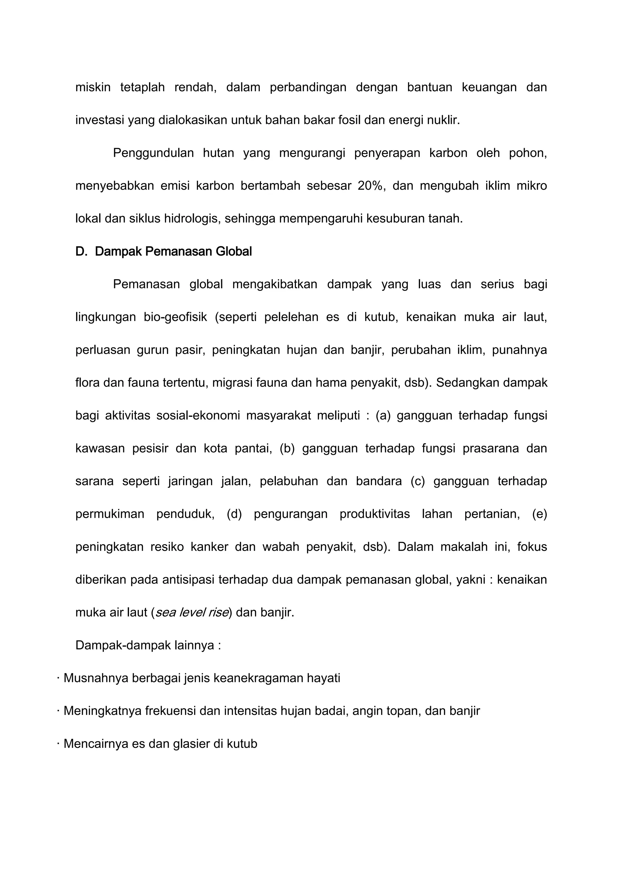 Makalah pemanasan global STIP WUNA | DOCX