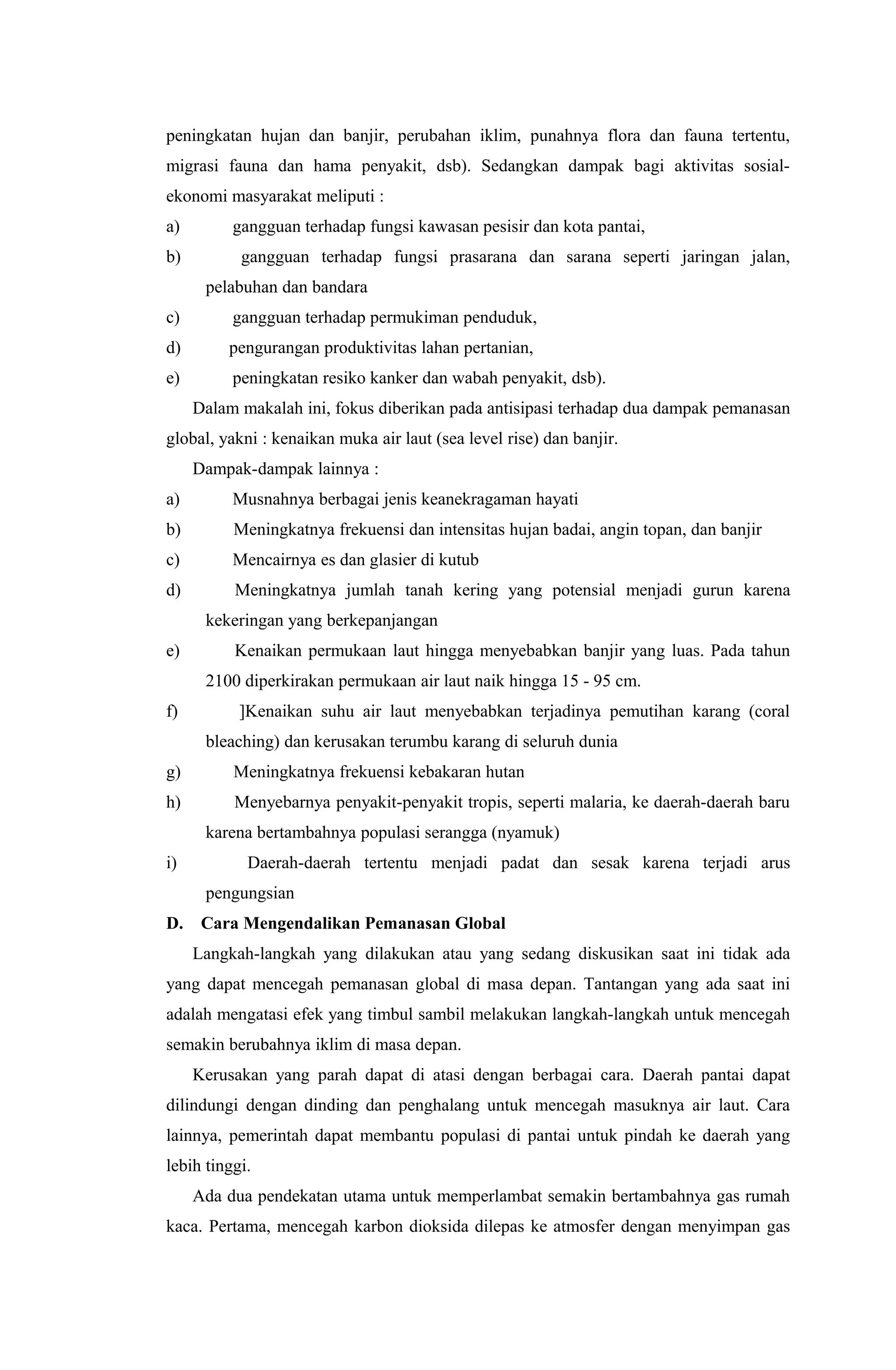 Makalah pemanasan global 2 | DOC