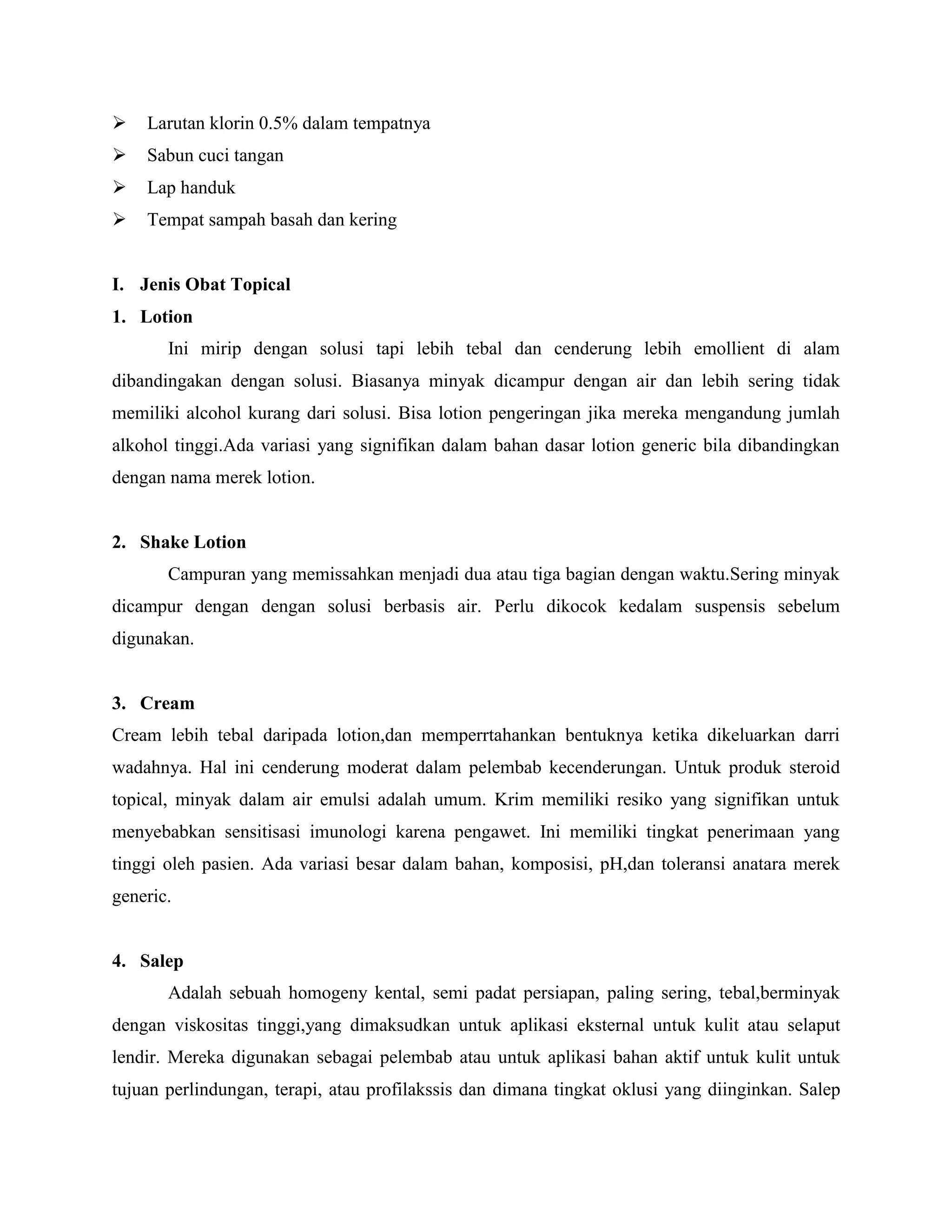 Makalah pemberian obat pada kulit | DOCX