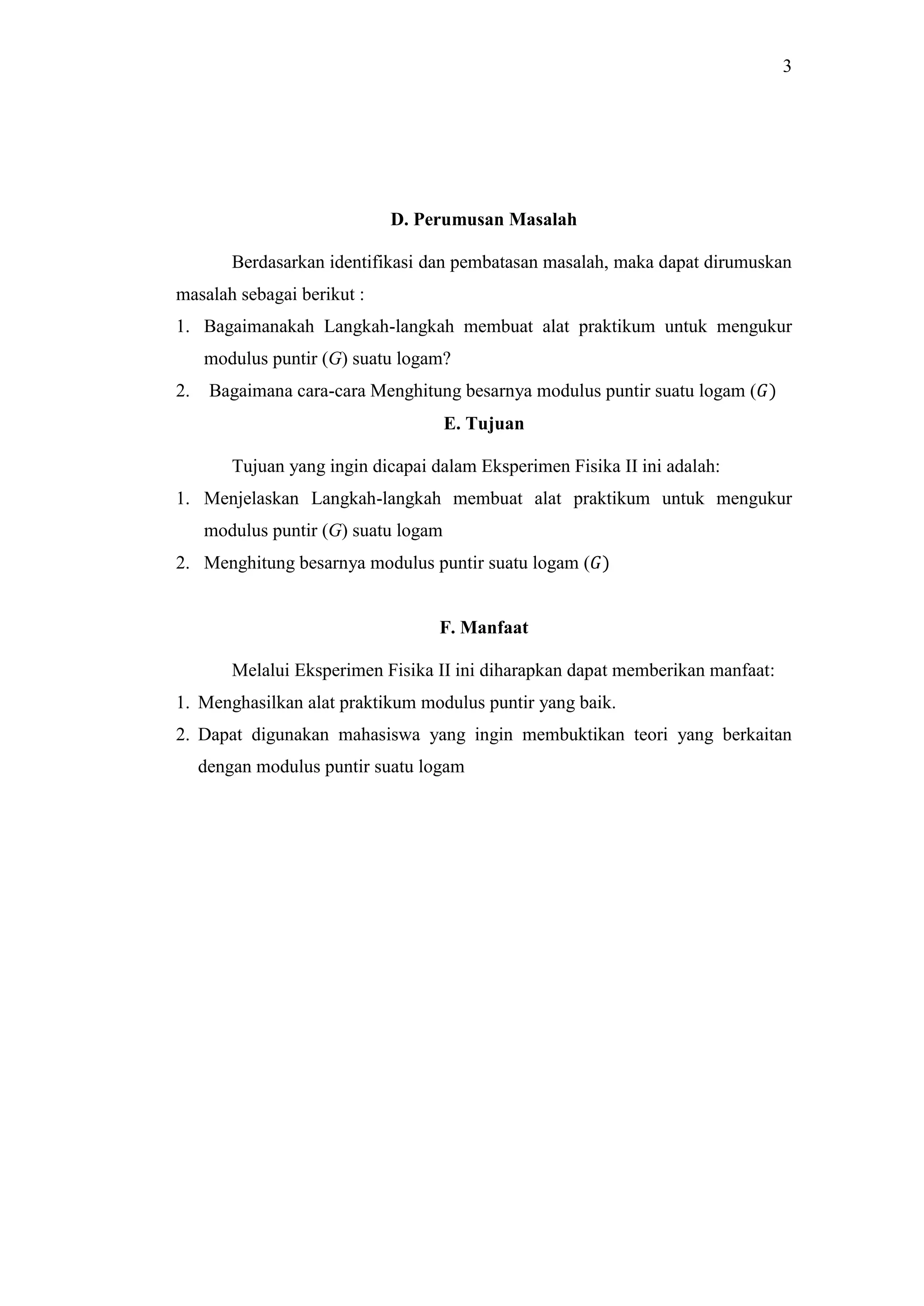 Makalah pembuatan alat praktikum modulus puntir | PDF