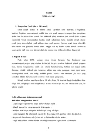 Makalah pembuatan email | DOCX