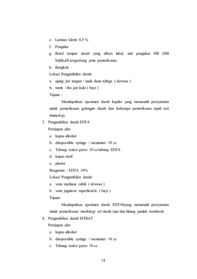 Makalah pemeriksaan lab darah | PDF
