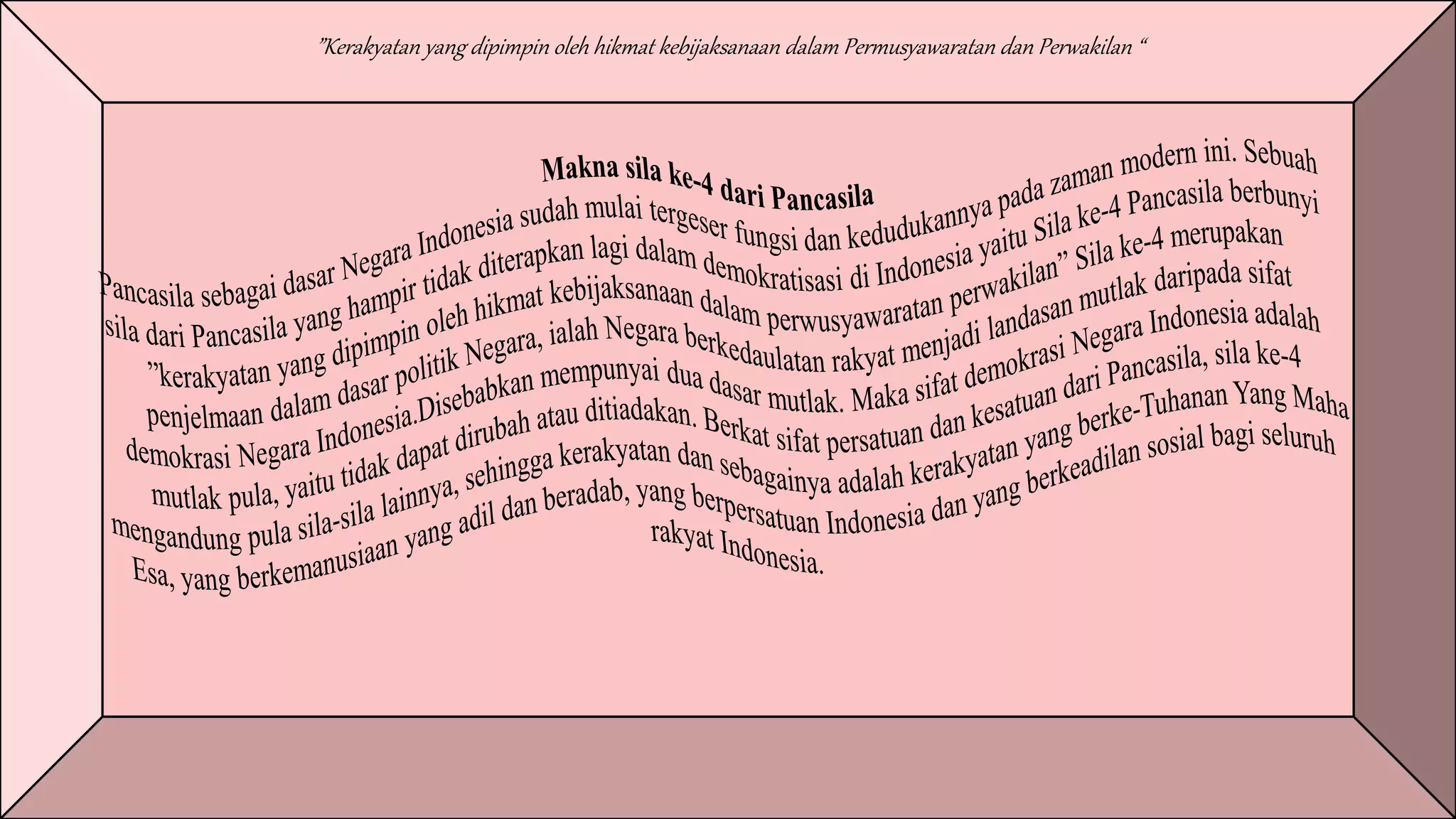 PPT Penerapan Sila Ke-4 Dalam Demokrasi Di Indonesia | PPTX