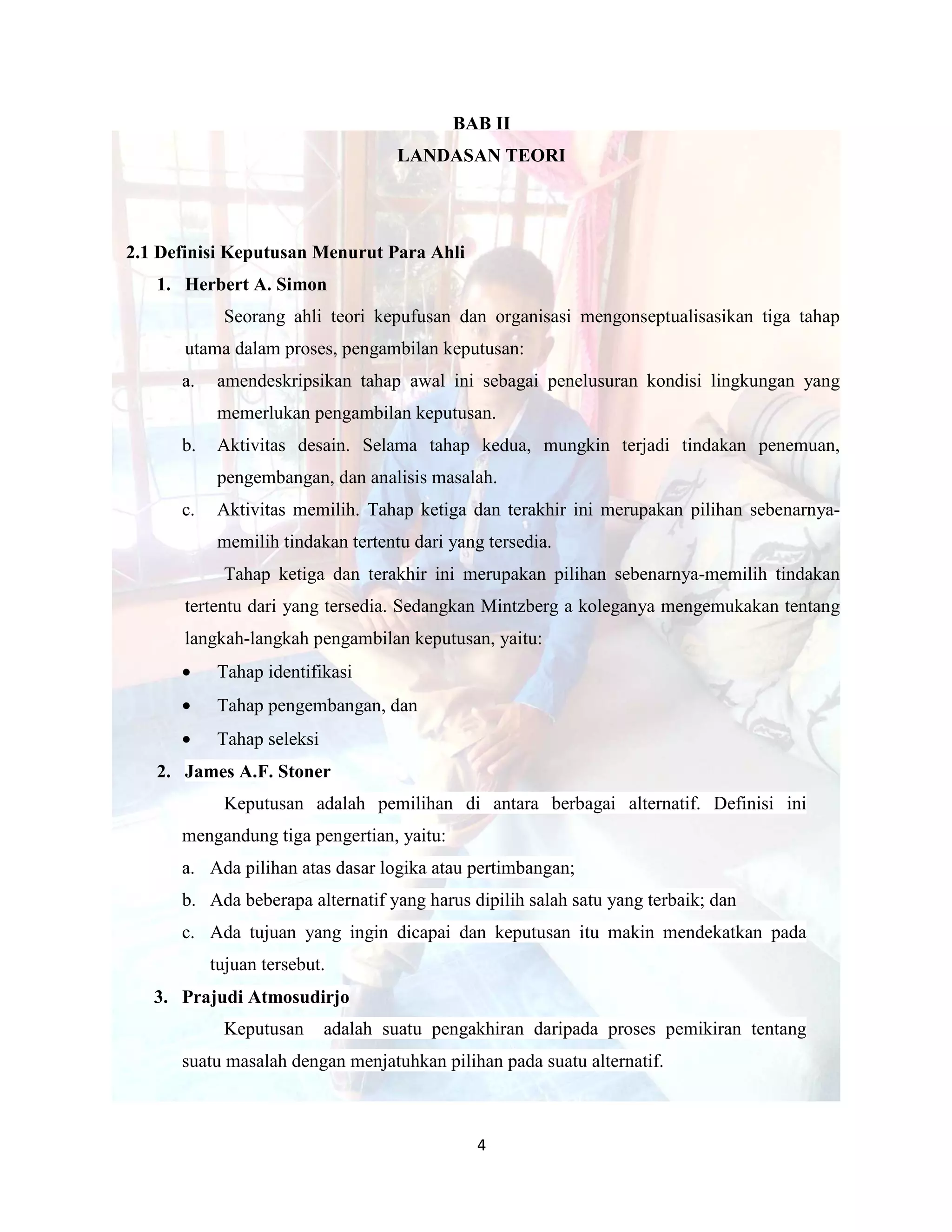 Makalah pengambilan kepeutusan dalam organisasi | PDF