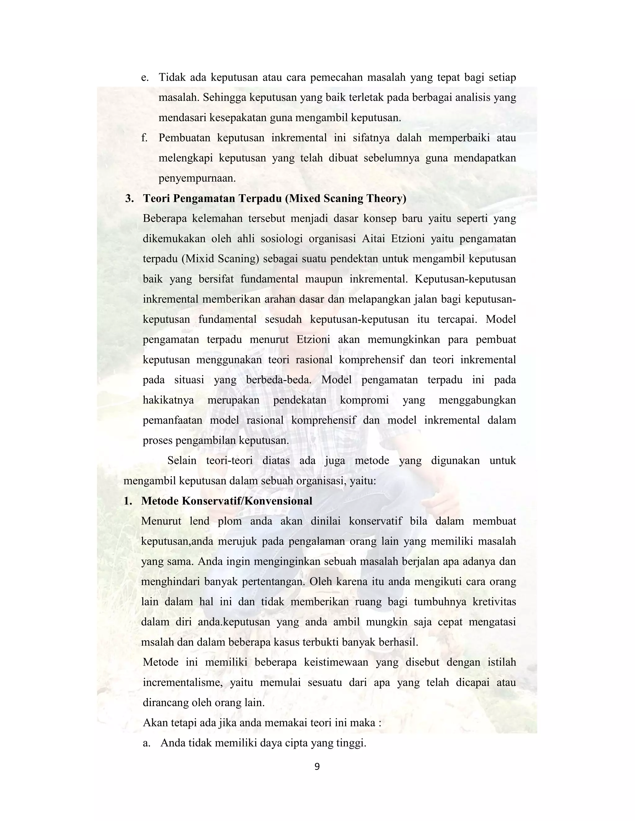 Makalah pengambilan keputusan dalam manajemen | PDF