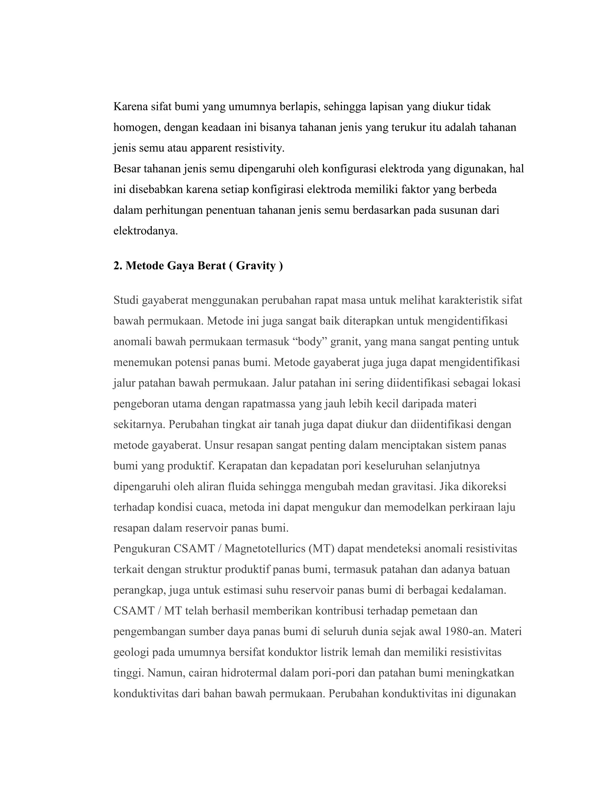 Makalah eksplorasi panas bumi dalam geofisika | DOCX