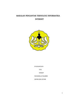 Makalah pengantar teknologi informatika | DOCX