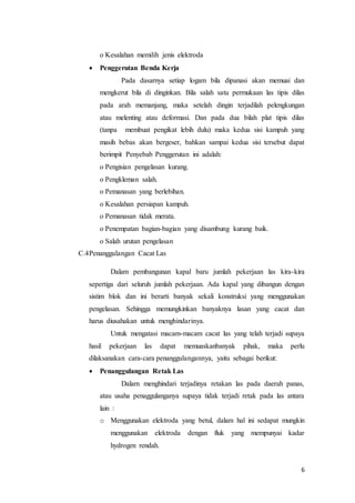 Cacat Las Pada Pelat Lambung Kapal | PDF