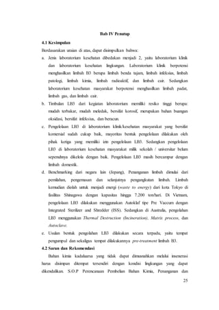 Makalah pengelolaan limbah laboratorium | DOC