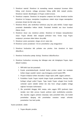 Makalah pengertian dan prinsip prinsip demokrasi | DOCX