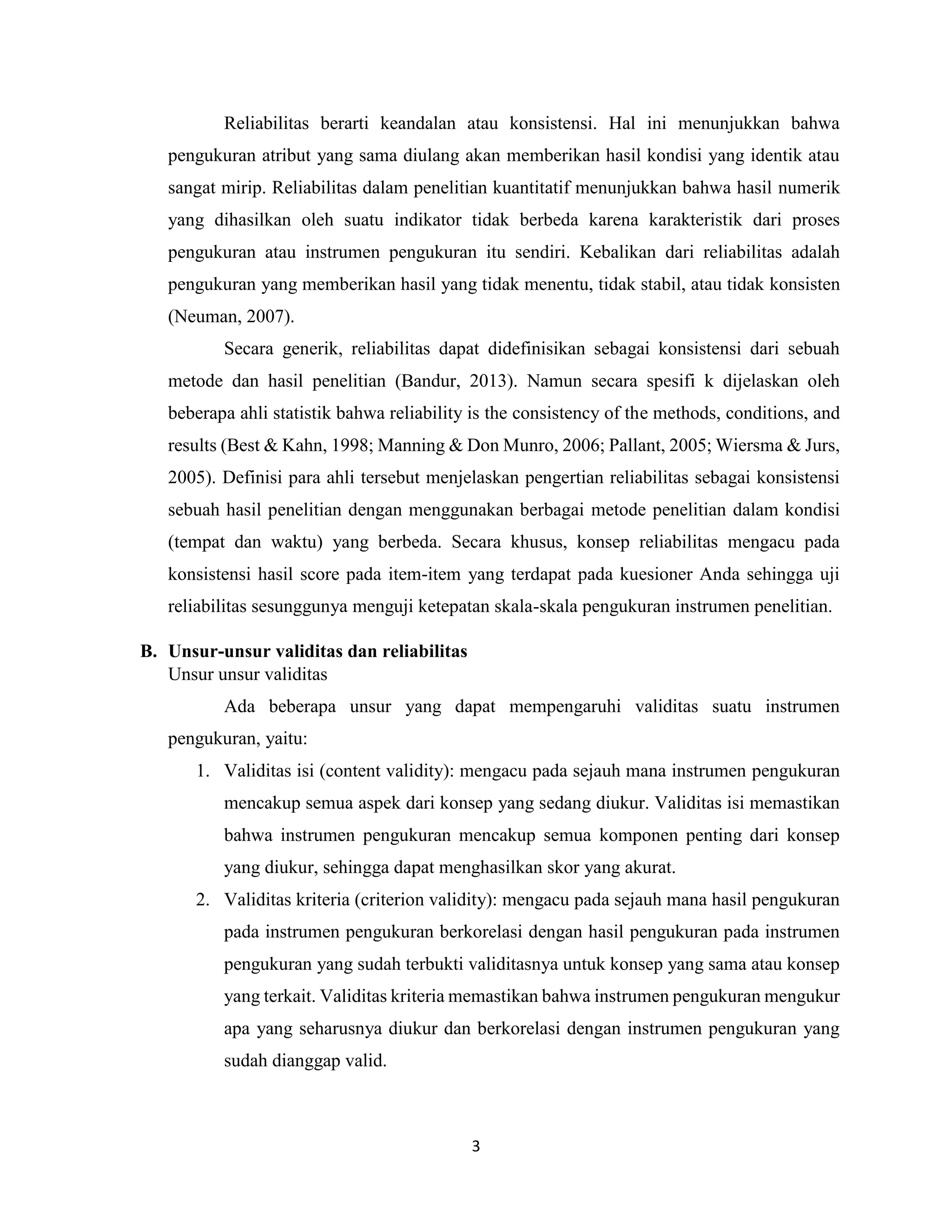 MAKALAH PENGGUNAAN VALIDITAS DAN RELIABILITAS DALAM ASESSMEN NON TES.docx