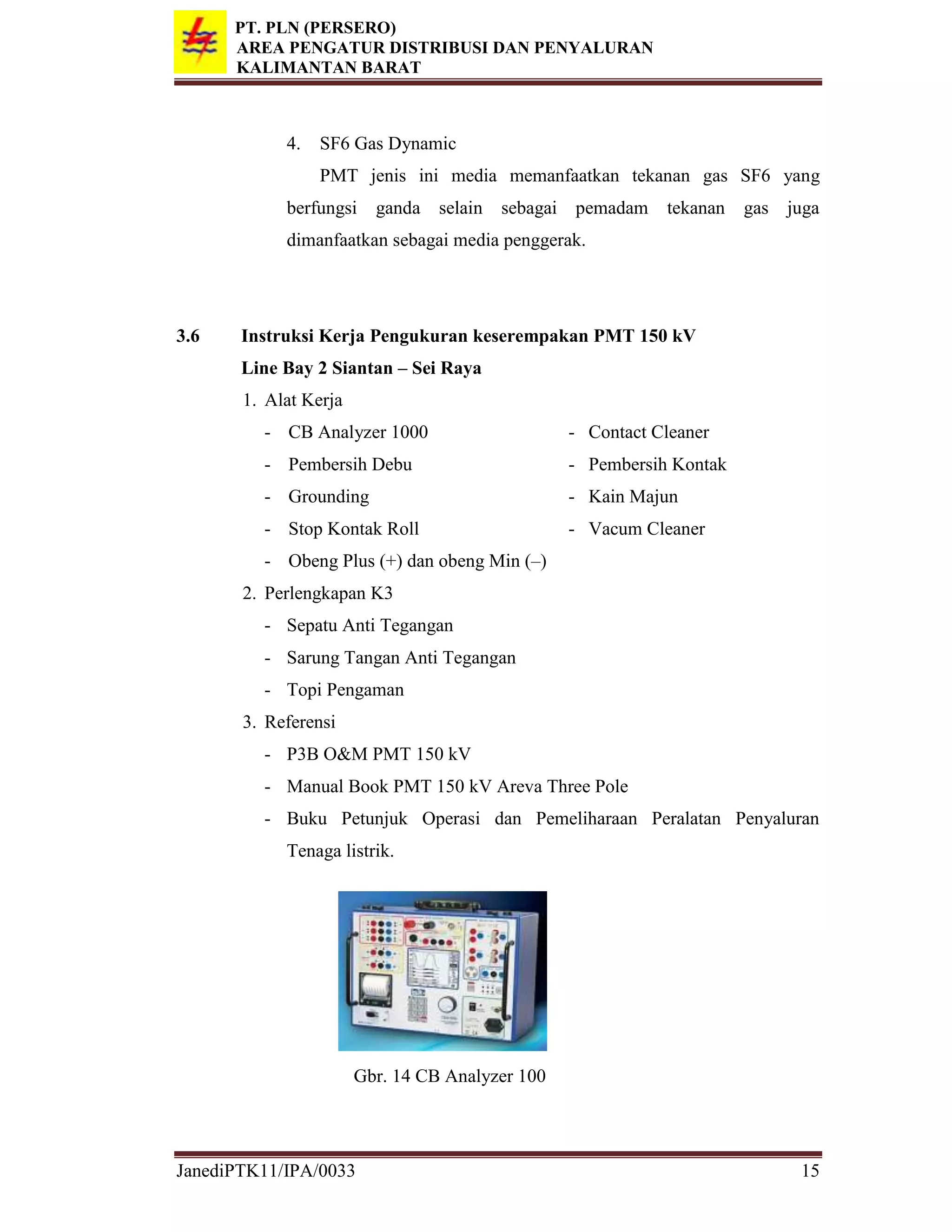 Makalah Pengukuran Keserempakan PMT 150 KV | DOCX