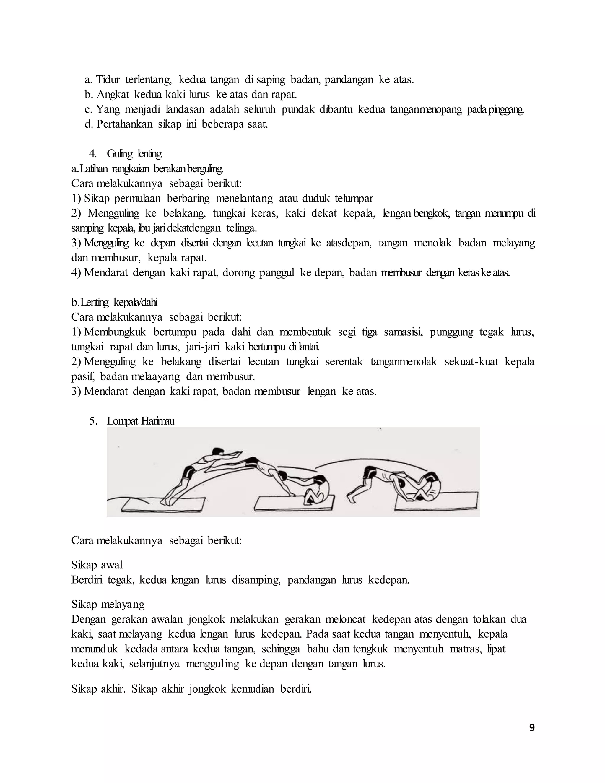 Makalah penjas senam lantai dan irama | DOCX